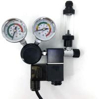 China Green Gas Reducer Dual Stage CO2 Regulator Solenoid Valve for Aquarium Fish Tank for sale