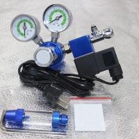 China Green Gas Reducer Dual Stage CO2 Regulator Solenoid Valve for Aquarium Fish Tank for sale