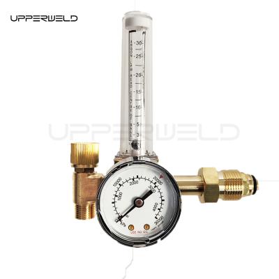 China Gold Full Copper Flowmeter for Argon/CO2 MIG TIG Gas Regulator in Welding Industry for sale