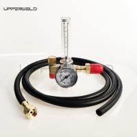 China Gold Full Copper Flowmeter for Argon/CO2 MIG TIG Gas Regulator in Welding Industry for sale