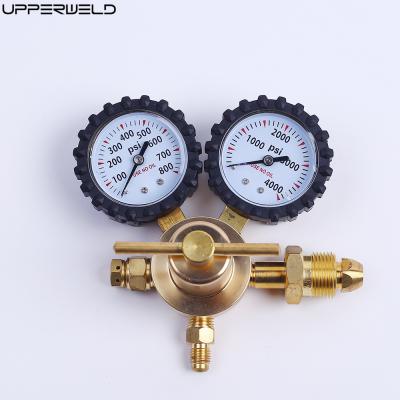 China Brass High Pressure Nitrogen Regulator with Gas Pressure Gauge and CGA580 Inlet Connection for sale