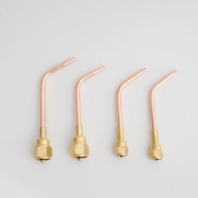 China OEM Acceptable MFA Heating Nozzles for W-1 Gas Acetylene Propane Copper Welding Tip for sale