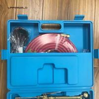 China Forged Brass Body Portable Oxy Brazing Welder Tool Set with Two Hose Regulator Gauges for sale