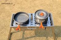 China Clean Finishing Portable BBQ Outdoor Grill Foldable Stainless Steel Smokeless Grilling for sale