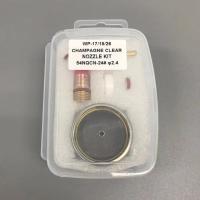China WP-17/18/26 TIG Welding Torch Accessories 24 Champagne Clear Nozzle Kit with Guard for sale