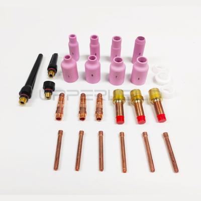 China Long-Lasting Collets Body Alumina Nozzle Stubby Gas Lens Kit for TIG WP 17/18/26 for sale