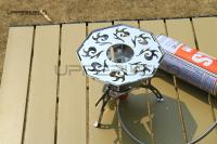 China Compact Outdoor BBQ Spider Stove with Gas Stove Adapter Maximum Fire Burn Time 1 Hour for sale