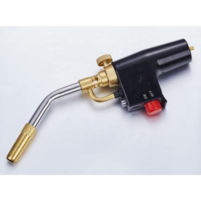 China OBM Support CGA600 Soldering and Brazing Thread Trigger-Start Torch Head Propane Mapp Torch 1300°C for sale