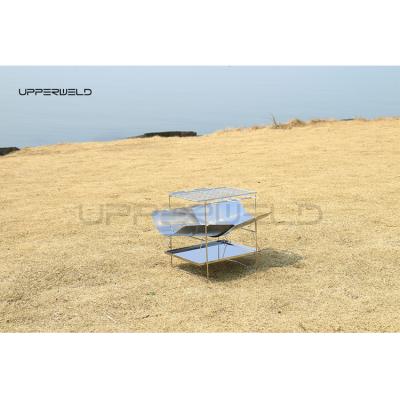 China Wood Fuel Outdoor Ultra-Light Folding Grill Clean Finishing for Portable Barbecue for sale