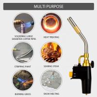 China OBM Support CGA600 Soldering and Brazing Thread Trigger-Start Torch Head Propane Mapp Torch 1300°C for sale
