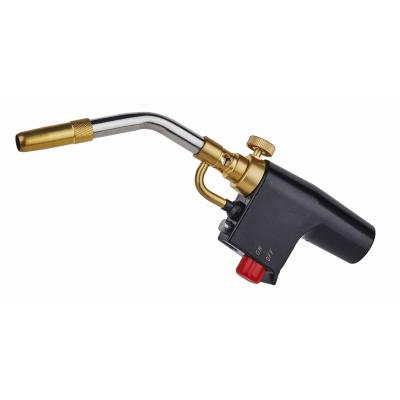 China Propane Mapp CGA600 Thread Trigger-Start Torch with Brass NozzleHead Temperature 1300°C for sale