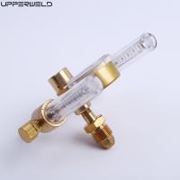 China Brass Dual Output Argon Gas Regulator Flow Meter with CGA580 Inlet and 5/8 Outlet for sale