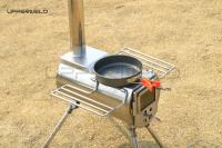 China Wood Burning Tent Stove for Camping Stainless Steel and 3.5 Inch Chimney Pipe Included for sale