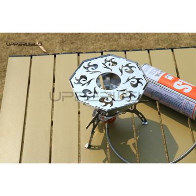 China Portable Silver Propane Gas Stove for Outdoor BBQ and Camping Cooking Convenience for sale