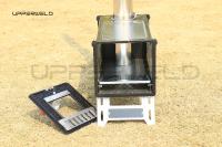 China Multifunctional Firewood Stove with Chimney Non-rusting Finishing 3.5KG Weight for sale