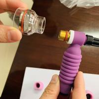 China Excellent Welding Capacity Glass Ceramic Cup Clear Nozzle Kit for WP 9/20/17/18/26 for sale