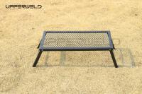 China Black Folding Campfire Grill Portable Heavy Duty Camp Grill Grate for Outdoor Camping for sale