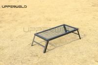 China Black Folding Campfire Grill Portable Heavy Duty Camp Grill Grate for Outdoor Camping for sale