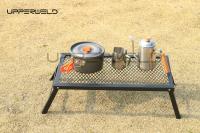 China Black Folding Campfire Grill Portable Heavy Duty Camp Grill Grate for Outdoor Camping for sale