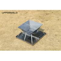 China Small Patio Backyard Fire Pit Folding BBQ Stove Non-rusting 2KG Camping Carbon Fireplace for sale