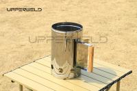 China Zinc Plated Steel Canister Charcoal Chimney Starter for Portable BBQ Outdoor Cooking for sale