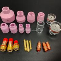 China Customized Alumina Nozzle Glass Tig Welding Ceramic Cup Argon WP17 18 26 53N 54N Series for sale