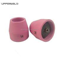 China Customized Alumina Nozzle Glass Tig Welding Ceramic Cup Argon WP17 18 26 53N 54N Series for sale