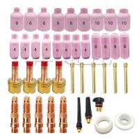 China Customized Alumina Nozzle Glass Tig Welding Ceramic Cup Argon WP17 18 26 53N 54N Series for sale
