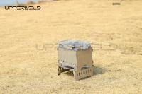 China Portable Stainless Steel Stove for Camping and Picnics Expanded size 21.5*20.5*15.5cm for sale