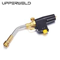 China Customized CGA600 Stainless Steel Thread Trigger-Start Torch Head for Propane Mapp Torch for sale