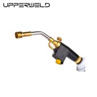 China Customized CGA600 Stainless Steel Thread Trigger-Start Torch Head for Propane Mapp Torch for sale