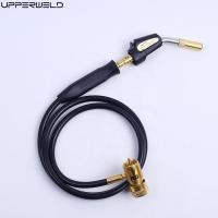 China 170*7.5*3.1cm UP6000 Self-Ignition Propane Welding Torch with Brass Head Mapp Gas Torch for sale