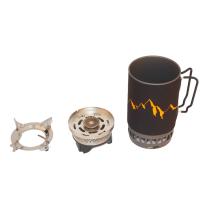 China Portable Camping Pots and Pans Set for Integrated Gas Stove Cooking on Outdoor Trips for sale