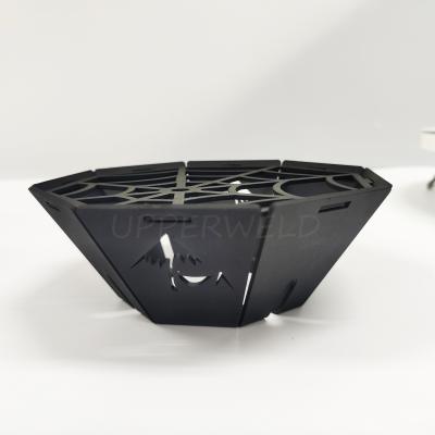 China Steel Spider Stove for Outdoor Cooking or Camping Black Color and Steel Material for sale