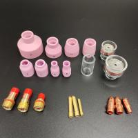 China Air/water Cooled TIG Welding Torch Accessories Kit with Stubby Gas Lens and Glass Cup for sale