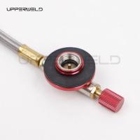 China Stove Burner Silver Gas Refill Valve Stainless Steel Line Regulating Valve 1m Length for sale