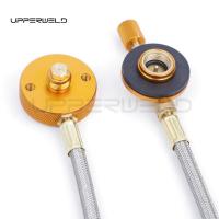 China 1m Gas Stove Base Control Valve Propane Butane Refill Adapter Cartridge Tank Connector for sale