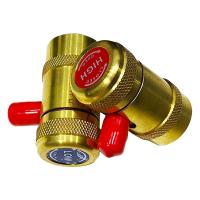 China One high and one low connector All copper R744 quick couple for refrigerant charging for sale