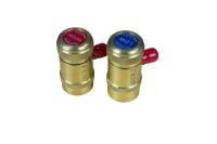 China One high and one low connector All copper R744 quick couple for refrigerant charging for sale