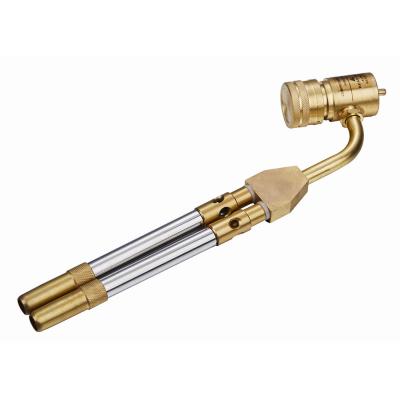 China Heating Torch UP2500-2 Dual Flame Hand Holder Gas Mapp Torch for Brazing and Soldering for sale