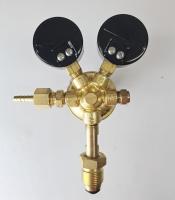 China ODM Supported British Style Argon Gas Regulator Dual Co2 Flowmeter for High Pressure Mig Tig Welding for sale
