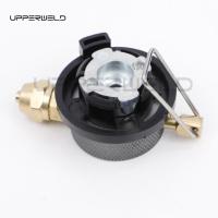 China Black One-piece Gas Stove Cassette Regulating Valve Gas Tank Connector Switching Valve Stove Adapter for sale