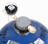 China Black One-piece Gas Stove Cassette Regulating Valve Gas Tank Connector Switching Valve Stove Adapter for sale