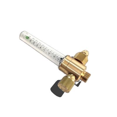 China Single Flowmeter Welding Brass Nitrogen Regulator with 1/4-Inch Female Flare Inlet Connection for sale