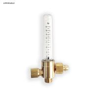 China Single Flowmeter Welding Brass Nitrogen Regulator with 1/4-Inch Female Flare Inlet Connection for sale