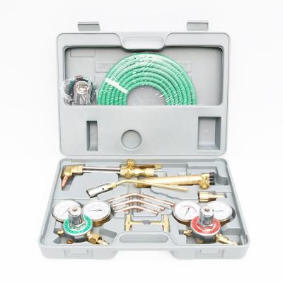 China Acetylene Inlet 5/8'' Connection Upper Portable Oxygen Cutting Torch and Welding Kit for sale