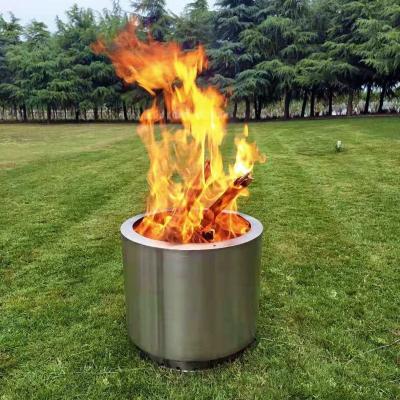 China 43cm Length Stainless Steel Bonfire Stove for Outdoor Camping and Smokeless Cooking for sale