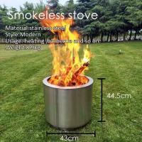China 43cm Length Stainless Steel Bonfire Stove for Outdoor Camping and Smokeless Cooking for sale