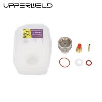 China WP9 20 Welding Torch Pyrex Glass Cup Kit 16 54NQCN 2.4MM Gas Lens Wedge Collect Easy for sale