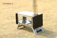 China Firewood Fuelled Portable Heating Furnace Stainless Steel Camping Stove for Outdoor for sale